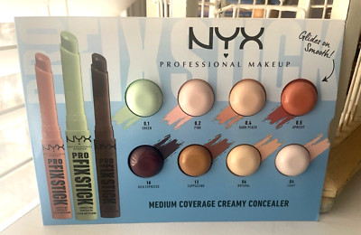 NYX PROFESSIONAL MAKEUP Pro Fix Stick Concealer ~ Sample Card ~ NEW! | eBay