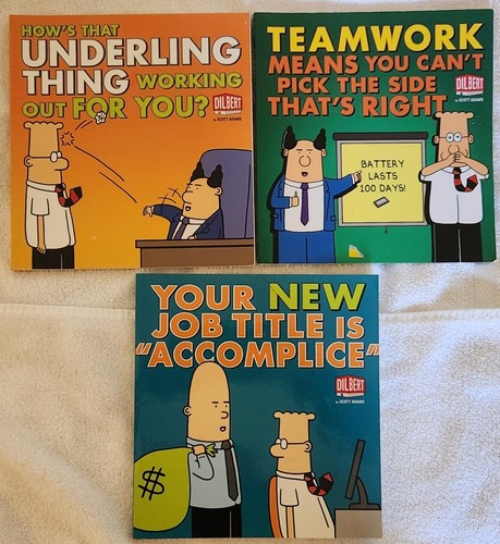 Dilbert Comic Paperback Books by Scott Adams Lot of 3 Books | eBay