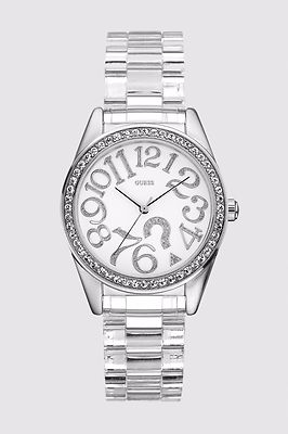 GUESS LADIES U85117L1 FEMININE QUESTION MARK WATCH JUST IN | eBay