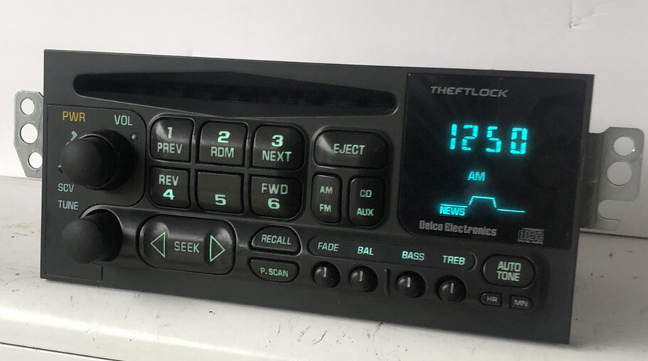 OEM 1995-2002 DELCO GM CHEVY AM FM/CD CAPRICE IMPALA BLAZER. BLUE LED ...