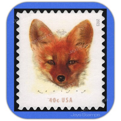2023 RED FOX -Mint-Genuine- Stamp taken from BCA Pane with New Mount ...