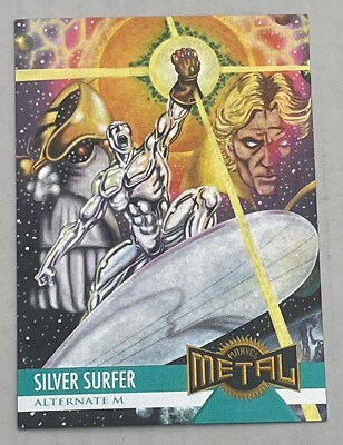 1995 Fleer Marvel Metal Alternate M Silver Surfer Card #133 + Bonus Cards! | eBay