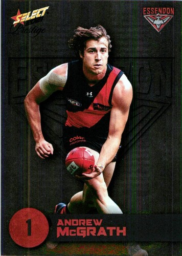 2021 ESSENDON BOMBERS AFL Card ANDREW MCGRATH Footy Stars Prestige ...