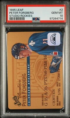 Peter Forsberg 1995-96 Leaf Studio Rookies Avalanche | eBay