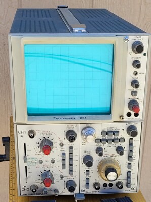 Oscilloscope Analog Used Telequipment D83 Made in England. Working ...
