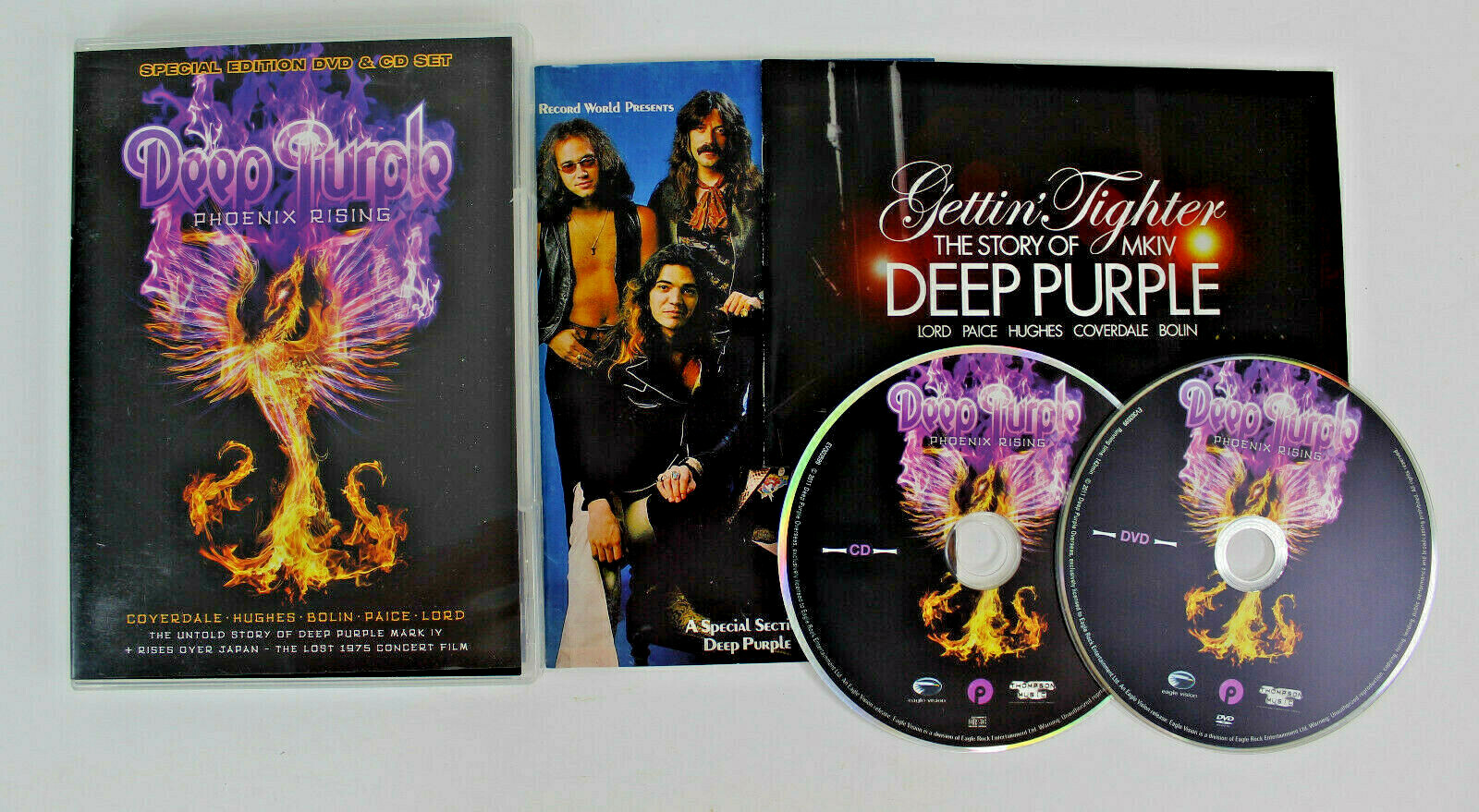 DEEP PURPLE : PHOENIX RISING SPECIAL EDITION DVD & CD SET 2 BOOKLET ...