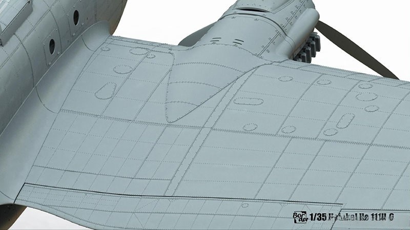 Border 1/35 BF-018 Bomber He111H-6 Full Interior& Soldiers（Combat ...