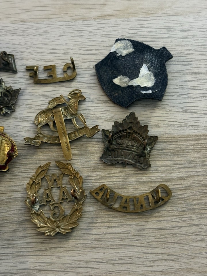 WWI CEF/BEF Badge Lot See Photos. First World War Badge Lot. Canadian ...