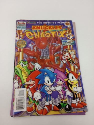 Sonic the Hedgehog Presents: Knuckles Chaotix No. 1 Comic Book READ ...