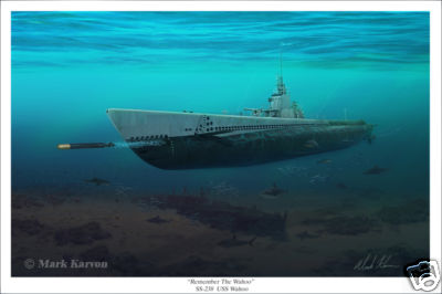 USS Wahoo Submarine Marine Art Print | eBay