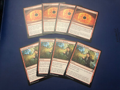 MTG - 4 x Cathartic Reunion & 4 x Fire Prophecy - Ikoria - NM/MT ...