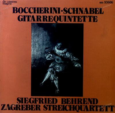 Siegfried Behrend - Boccherini - Schnabel, Gitarrequintette LP 1974 ...