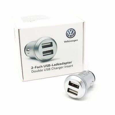 VW 2.4A Fast Charging USB Charger Adapter with 2 Bays for Cigarette ...