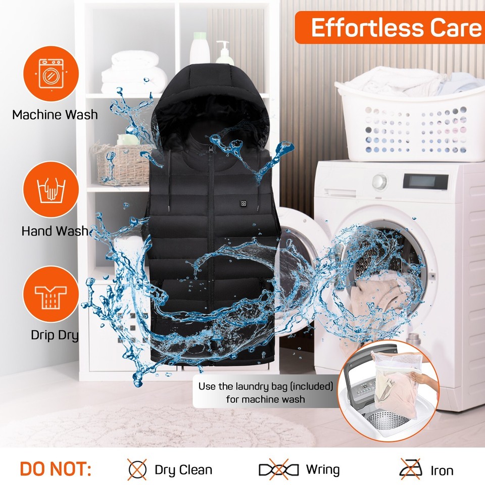 Dr. Prepare Electric Unisex Heated Vest with Removable Hood | eBay