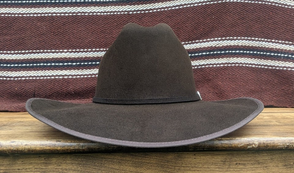 NEW CUSTOM STETSON LARIAT 5X FUR FELT Cowboy Western Yellowstone ...