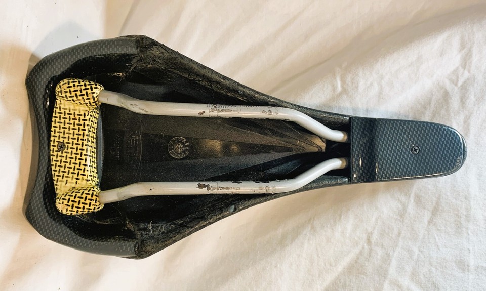 Vintage Vetta Transverse leather saddle bike seat road bicycle mtb ...