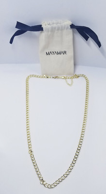 Mayamar Gold Tone Curb Chain Necklace | eBay