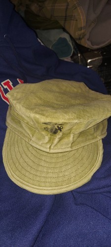 Original WWII WW2 USMC Marine P44 HBT CAP Hat | eBay
