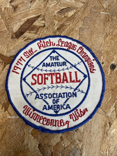Amateur Softball Association American Round Patch 5” | eBay
