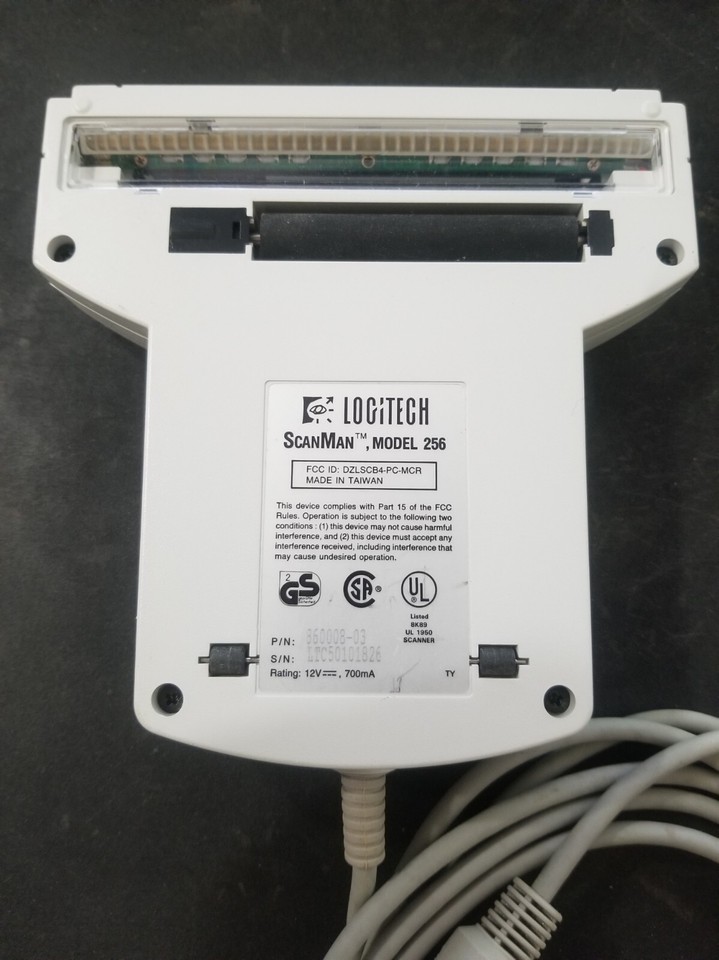 Logitech ScanMan 256 Gray Scale Scanner NEW TESTED | eBay