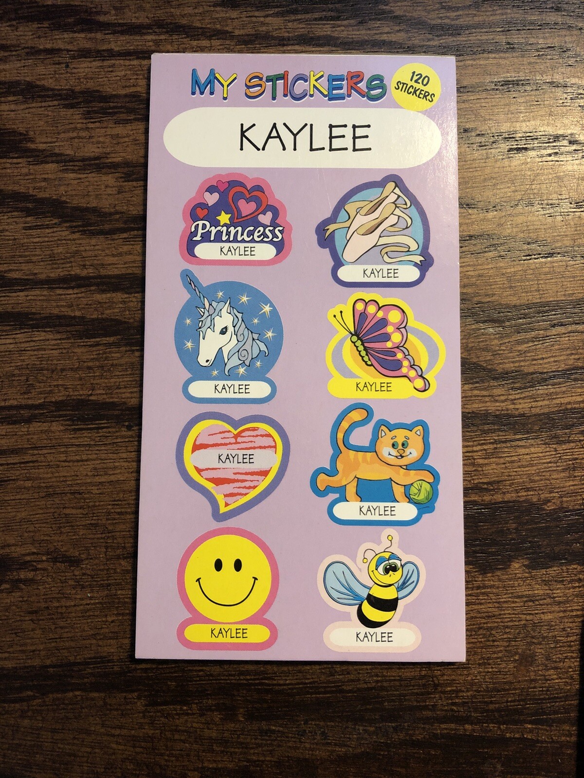 Lot of KAYLEE Stickers, Pen w/ Pooh & Tigger & Notepad teddy bears ...
