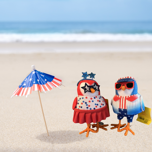 Target Sun squad 2024 Featherly Friends Fabric Birds July 4th Bubba ...