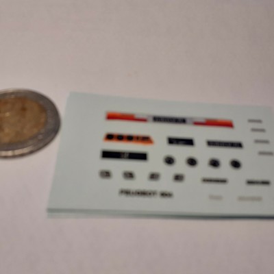 decals decalcomanie deco coffre capot peugeot 604 1/43 | eBay