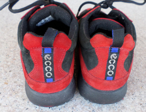 ECCO Receptor Red and Black Suede Athletic Shoes. Wo… - Gem