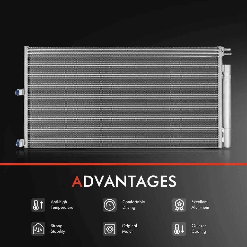 AC Condenser with Receiver Dryer for Ford F-150 2009-2014 Expedition ...