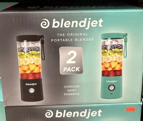 Blend Jet 2 Portable Blender, BLENDJET 2-Pack Black & Mint 16oz- NEW ...