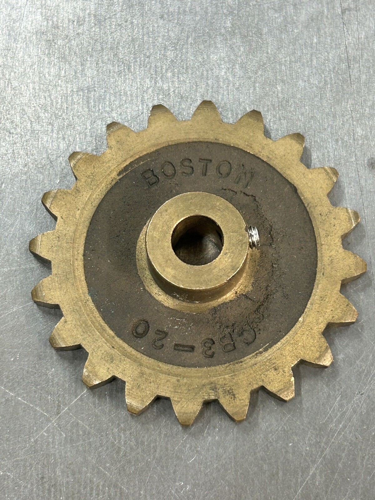QTY 1 BOSTON GEAR BRONZE LADDER CHAIN SPROCKET 20 TEETH .353" PITCH ...