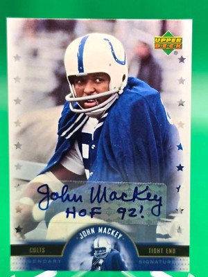 John Mackey 2005 Upper Deck Legends LS-JY Autograph Auto Baltimore ...