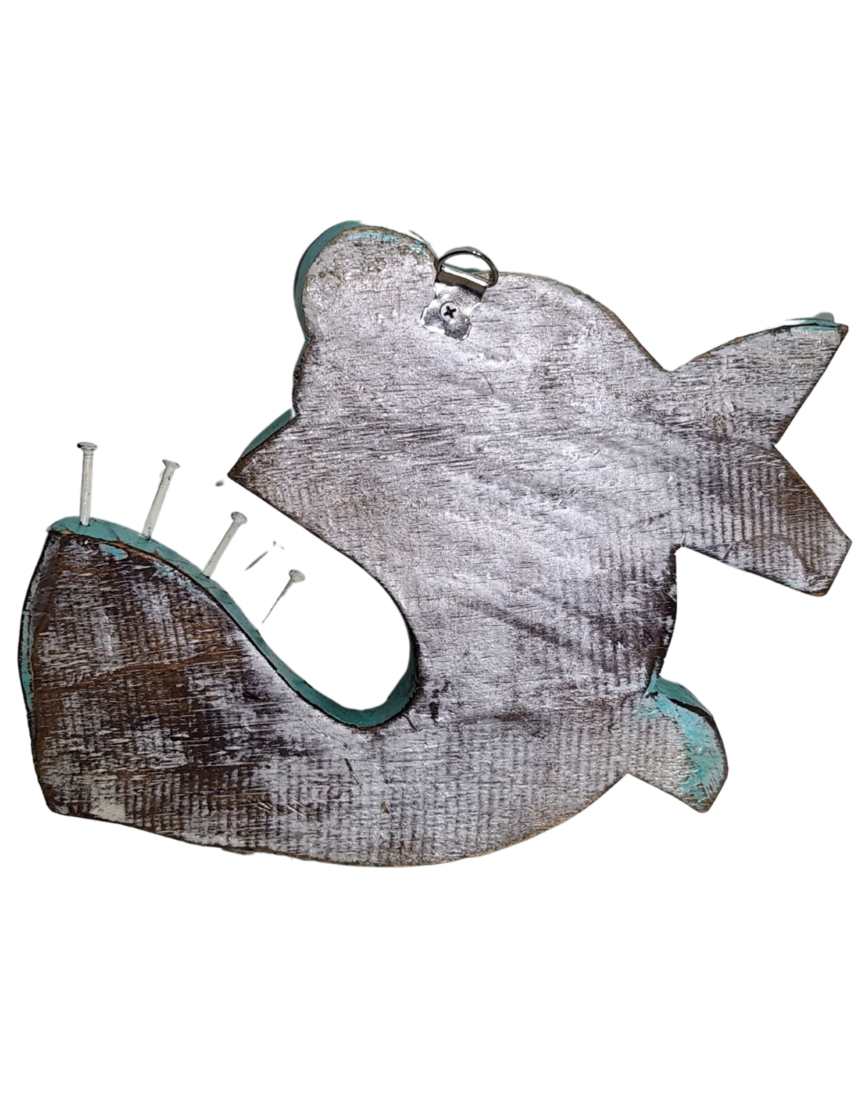 Set of 3 Wall Hanging Piranha Angler NAIL BITER FISH Nautical ...
