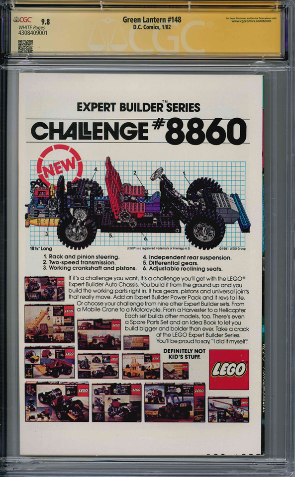 Green Lantern #148 CGC 9.8 Mint-Hunter Comics Copy! 1st Ch'p! & 2x ...