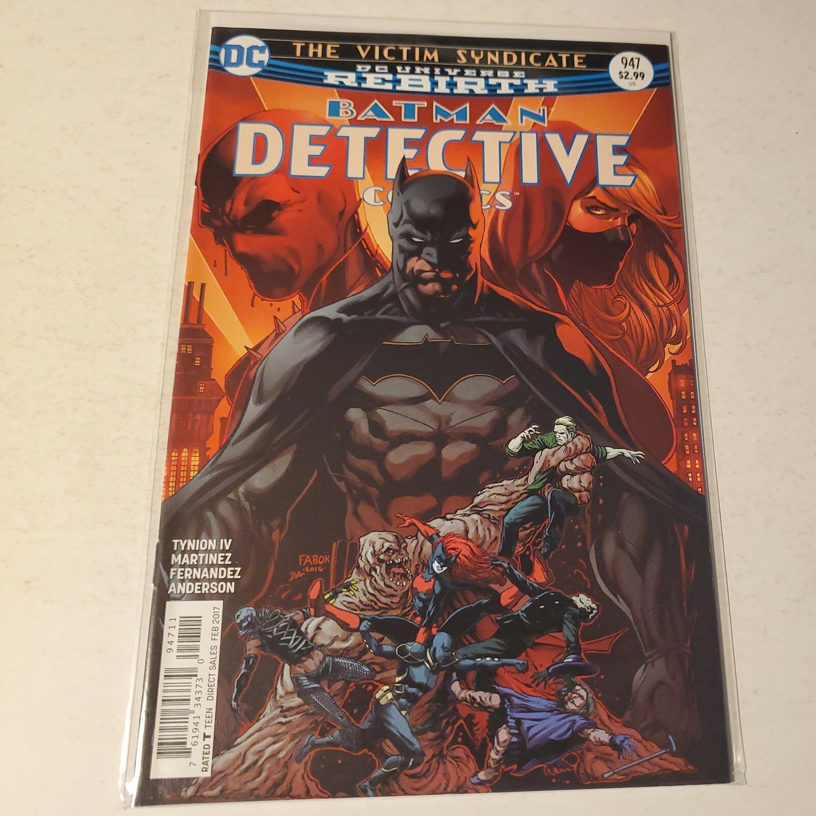 Detective Comics #947 (2016) ~DC ~Fabok cover, High Grade NM ~Out of ...