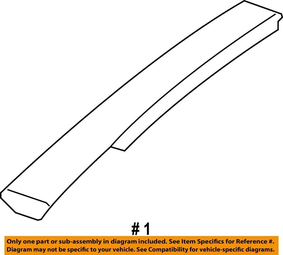 2013-2022 Chevrolet Encore Trax Roof Exterior Trim Drip Molding ...