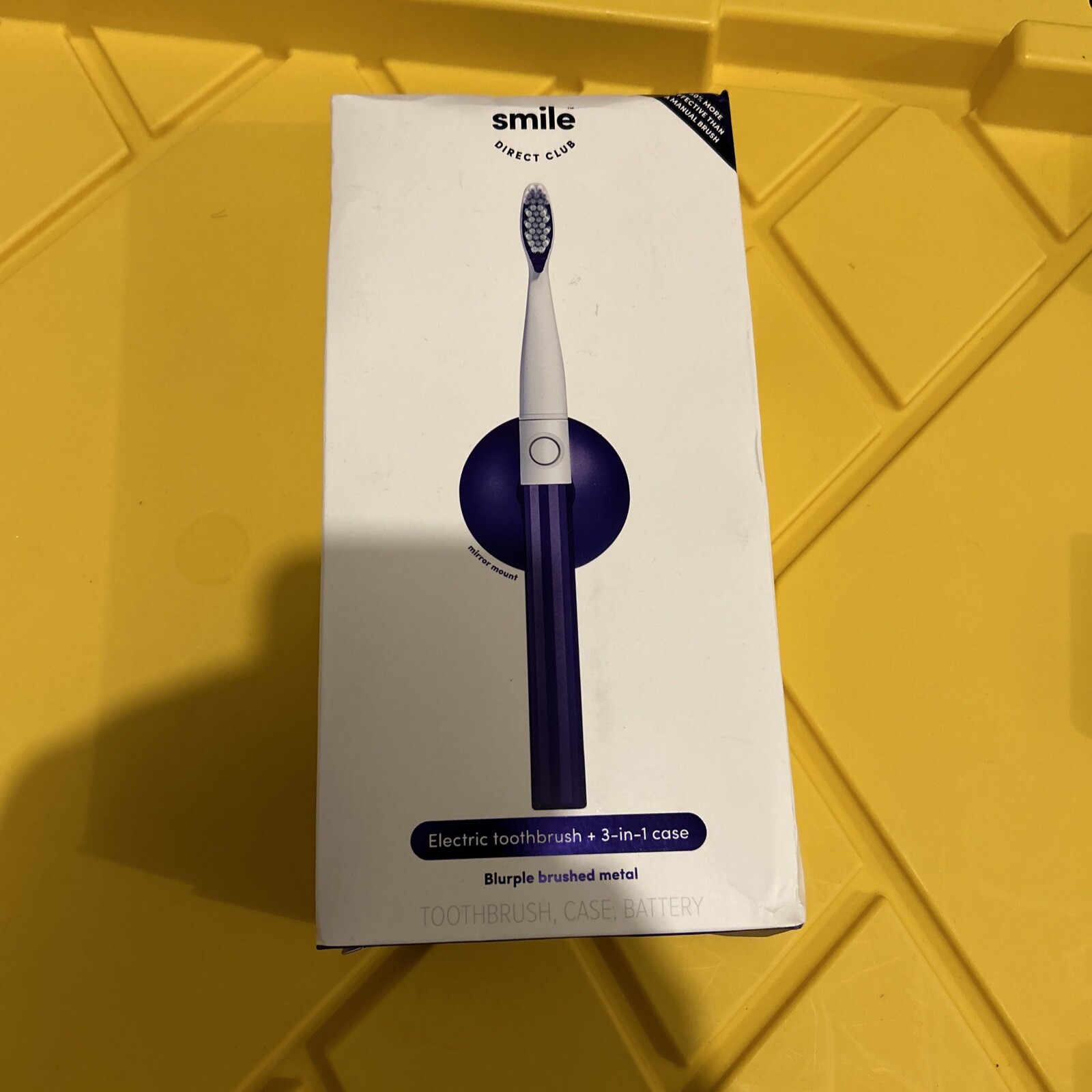 Smile Direct Club Electric Toothbrush 3 in 1 Travel Case Purple Sealed ...