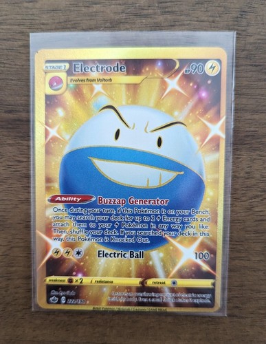 Pokemon TCG - Electrode 222/198 - Chilling Reign - Miscut ALIGNMENT DOT ...
