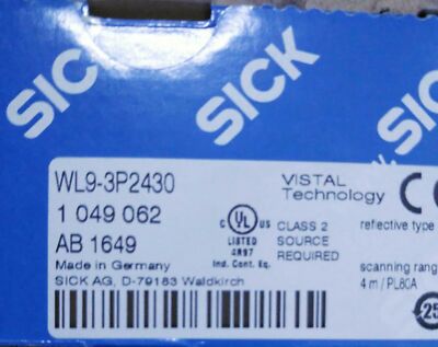 1PC New SICK WL9-3P2430 1049062 sensor photoelectric switch free ...
