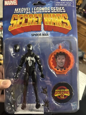 NEW 2024 Marvel Legends Series Secret Wars SPIDER-MAN Symbiote Black ...