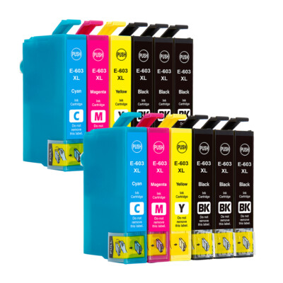 Ink Cartridges 603XL for Epson WF-2830 WF-2835 WF-2850 WF-2870 WF-2810 ...