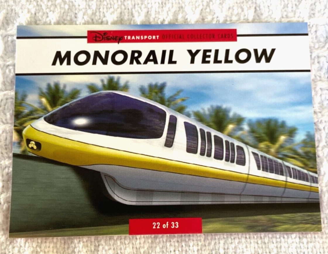 Monorail Wdw Transportation Cards