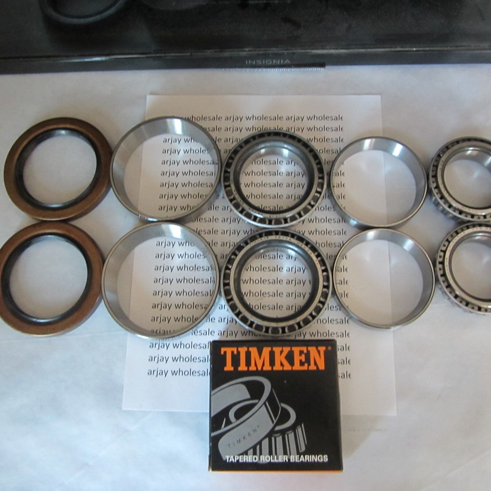 1978 -1997 Ford Dana 60 Front 2 Sets Timken Wheel Bearing Kit W/ Grease ...