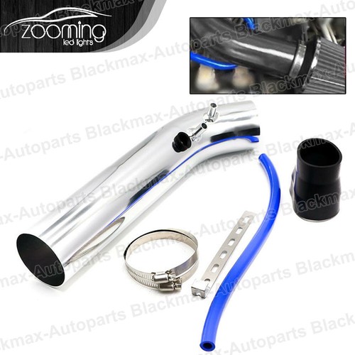 Universal 3 inch 76mm Aluminum Silver Cold Air Intake Pipe Induction ...