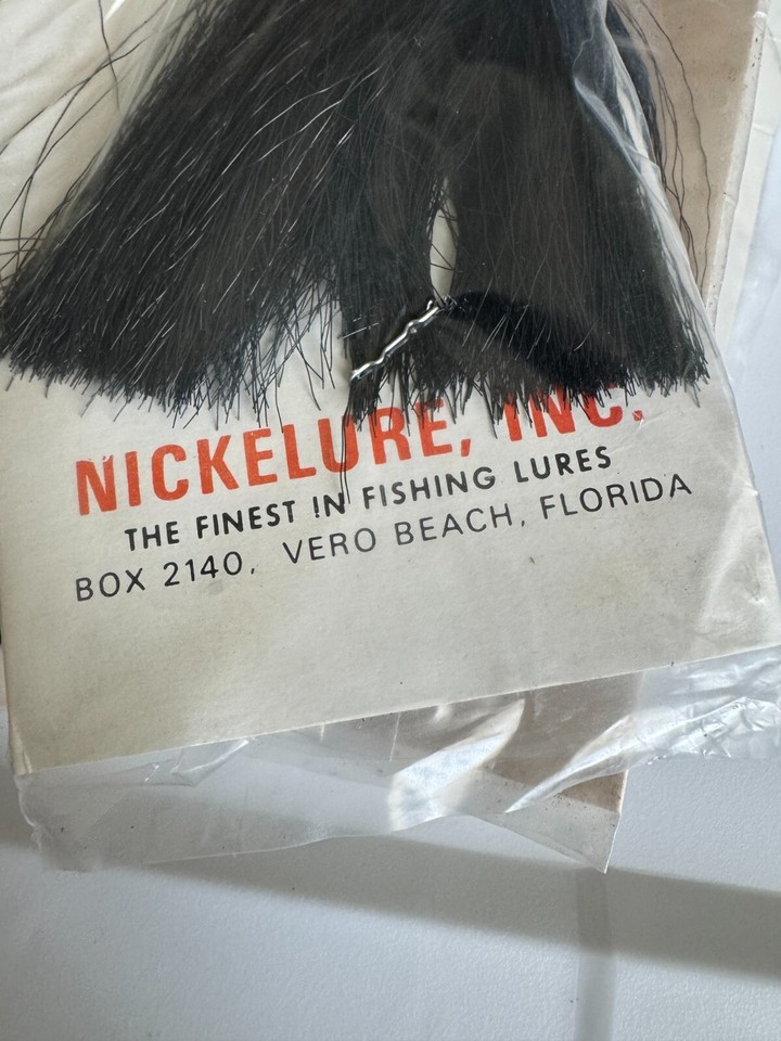 Sea Witch Trolling Lure by Nickelure. Black Skirt / Orange Head 2 1/2 ...