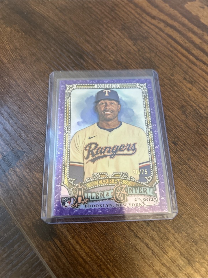 2025 Allen & Ginter Kumar Rocker RC Purple Chrome 20/75 *Rangers* | eBay
