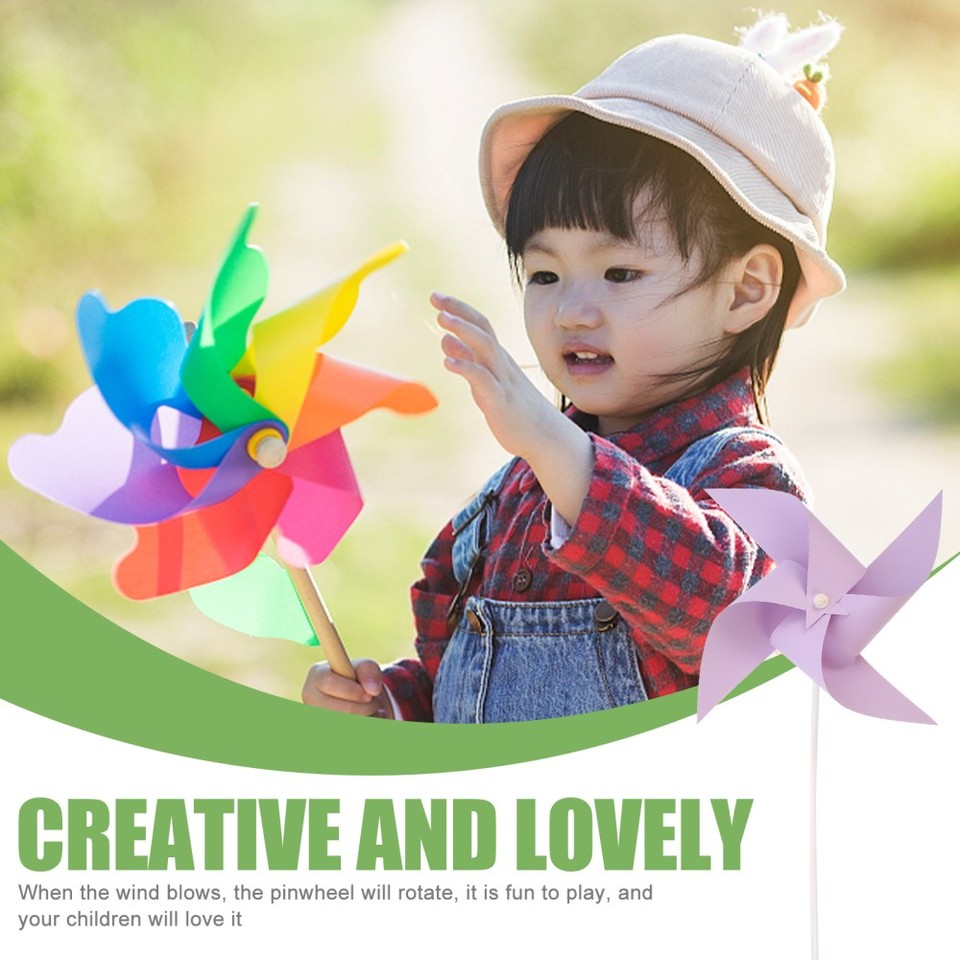 8 Pcs Pinwheels for Garden Windmill Children Diy Blank Craft Kit ...