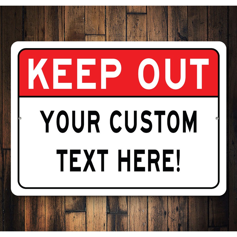 KEEP OUT WARNING Metal Sign | eBay