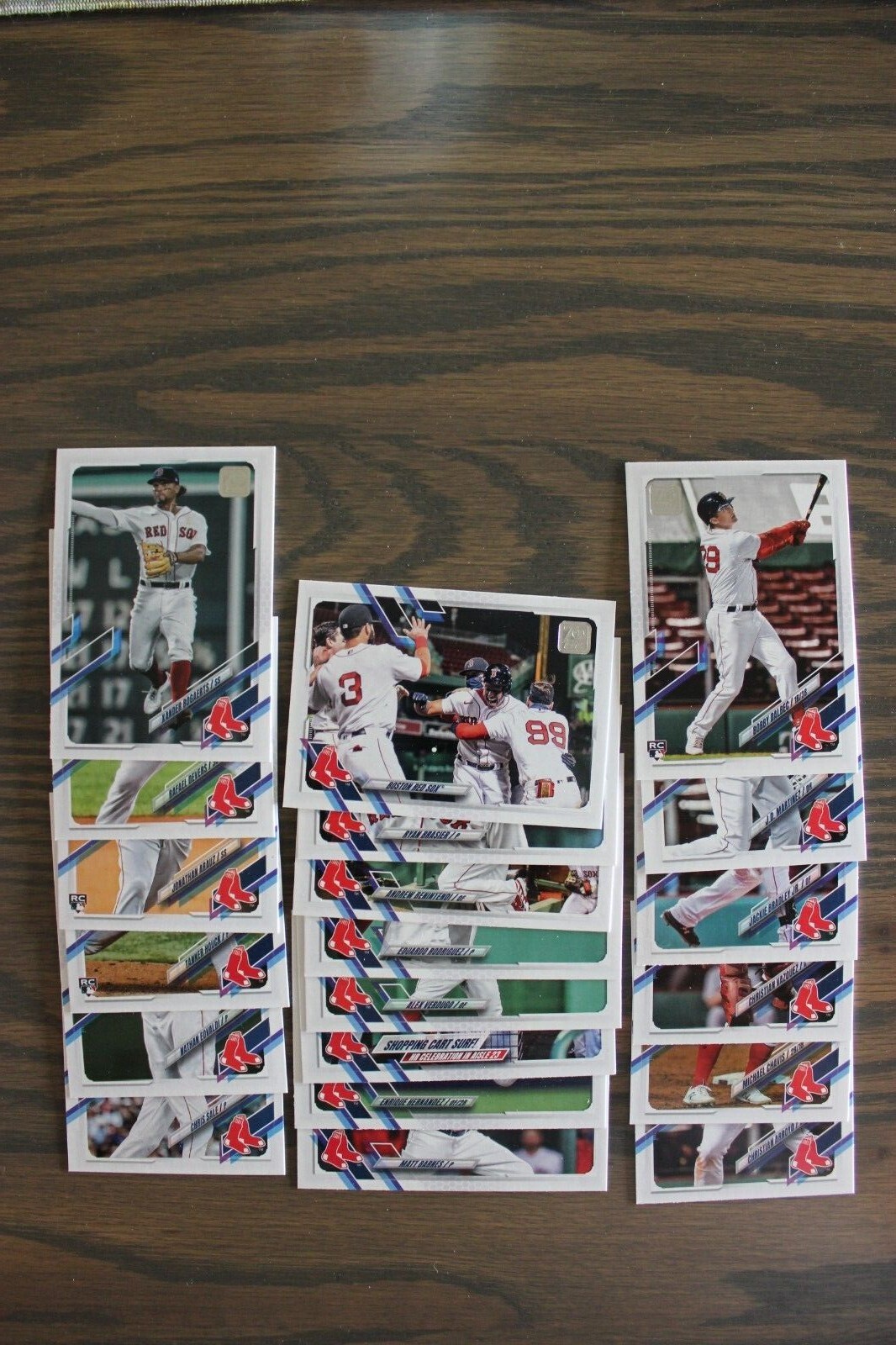 2021 Topps Boston Red Sox 20 card Team Set - All team cards from Series ...