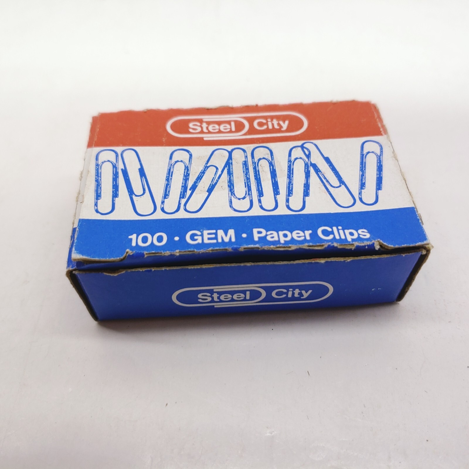 Vintage Steel City No. 1 GEM Paper Clips Box Unsure if Clips Are ...